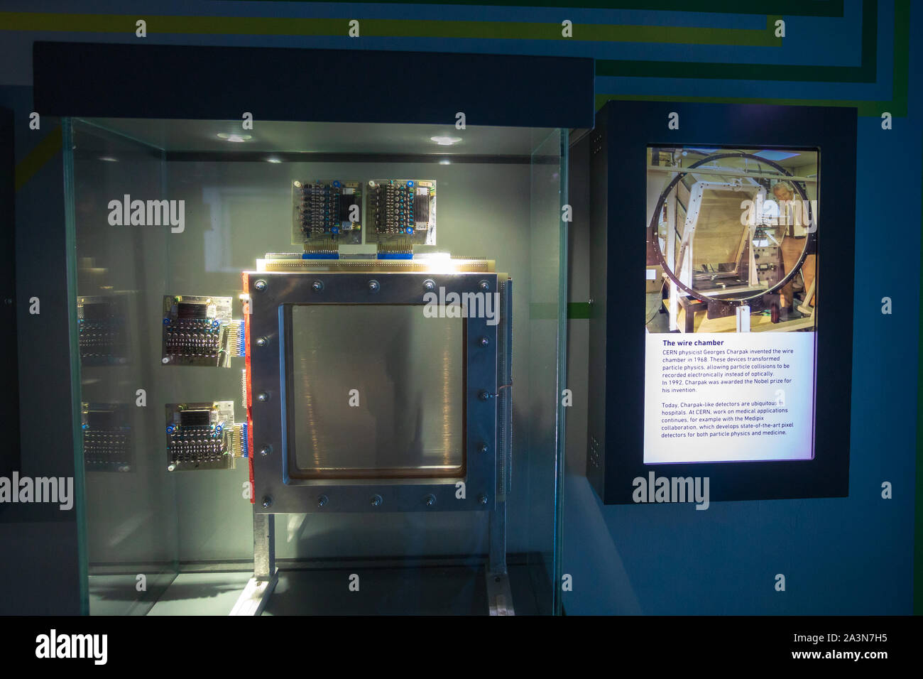 CERN, Geneva, Switzerland. The wire chamber Stock Photo - Alamy