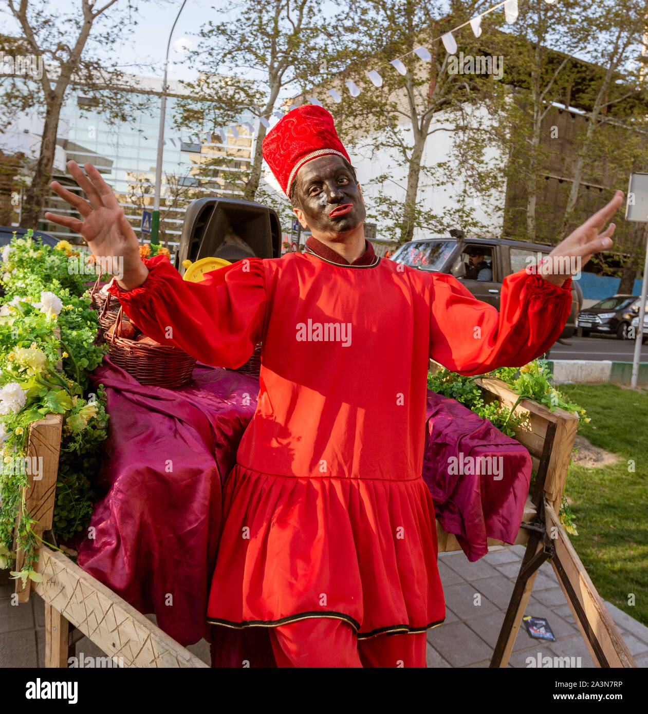 Tehran, Iran - 2019-04-03 - Iranian Father Christmas in Blackface at ...