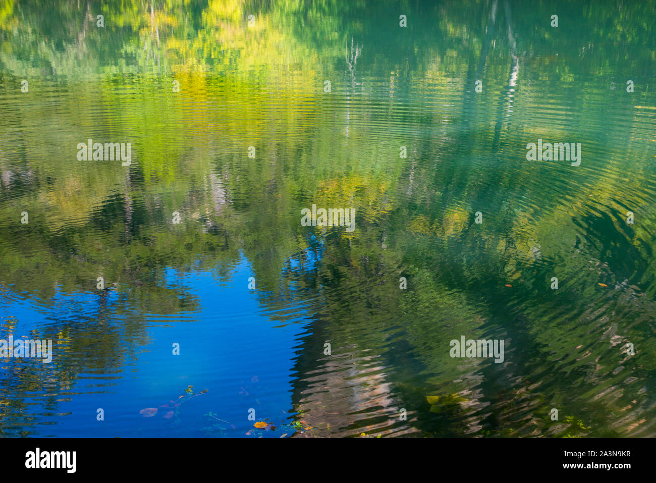 Reflections on water Stock Photo - Alamy