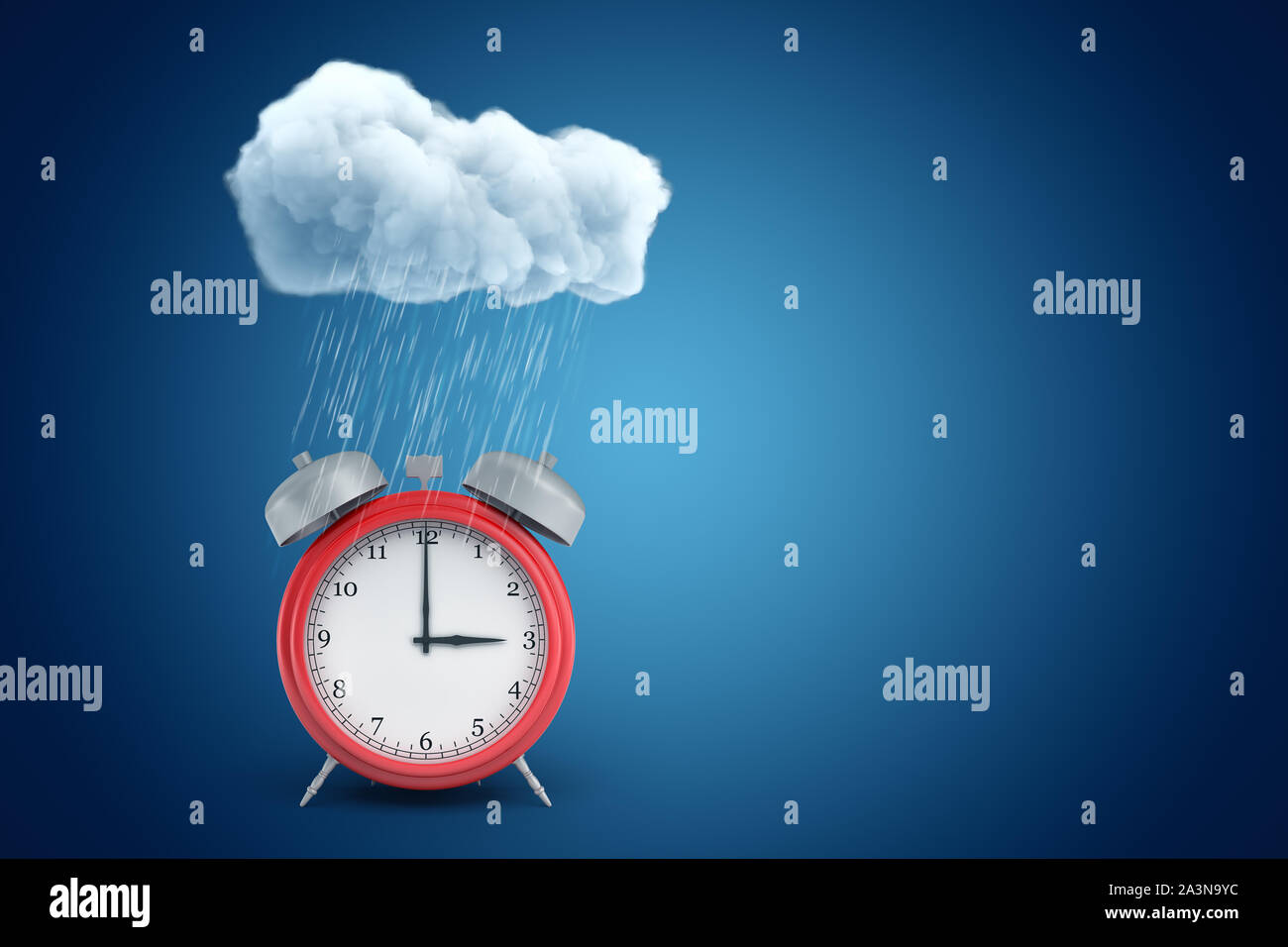 3d rendering old clock on hi-res stock photography and images - Alamy
