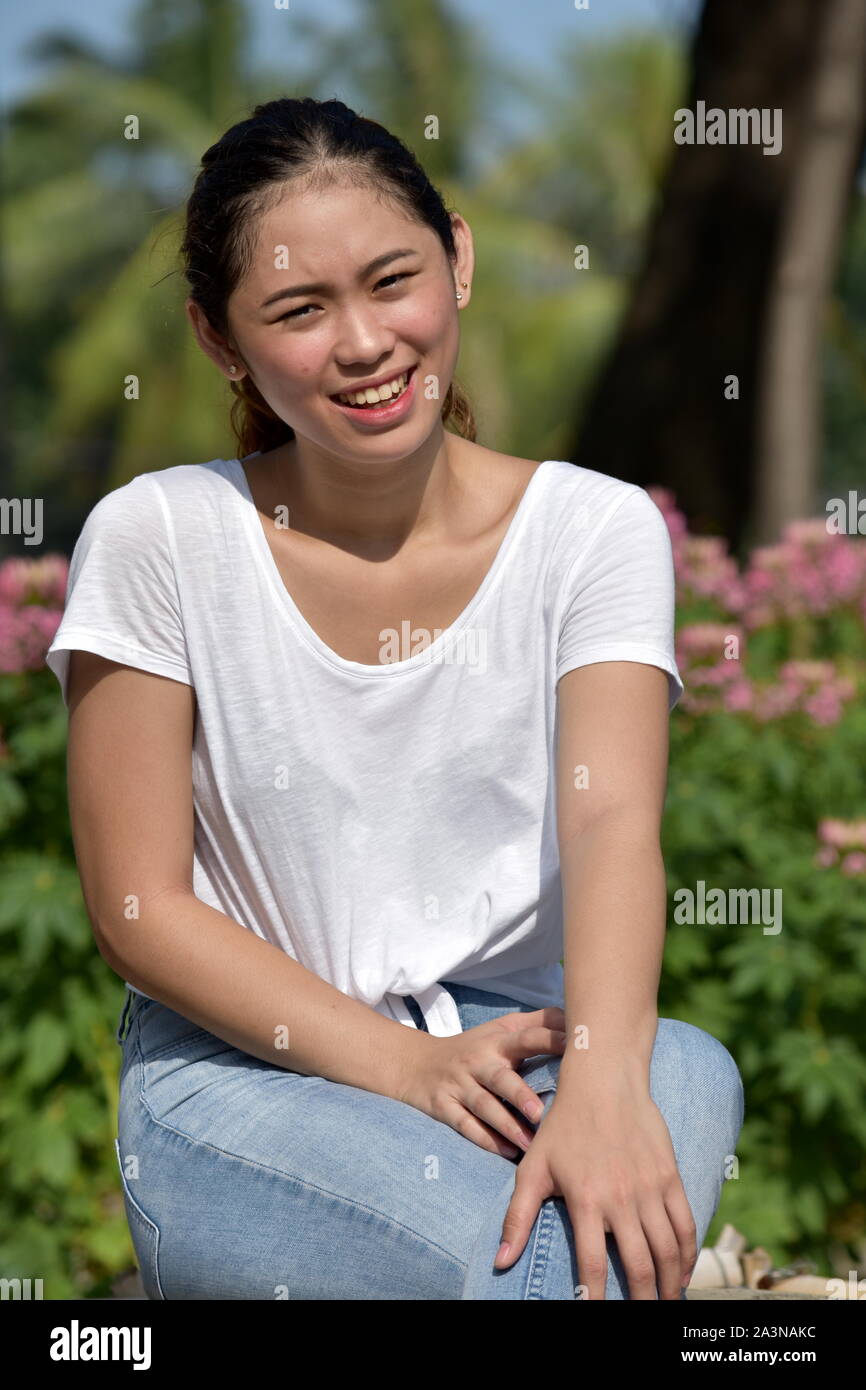 Filipina Female Smiling Stock Photo - Alamy