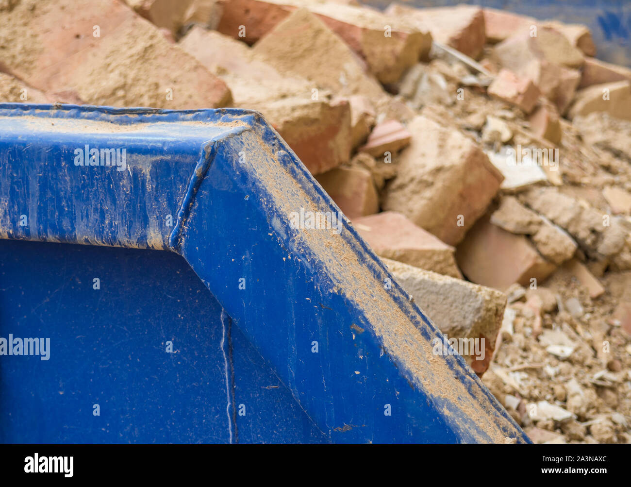 Container with Building Rubble Stock Photo - Alamy