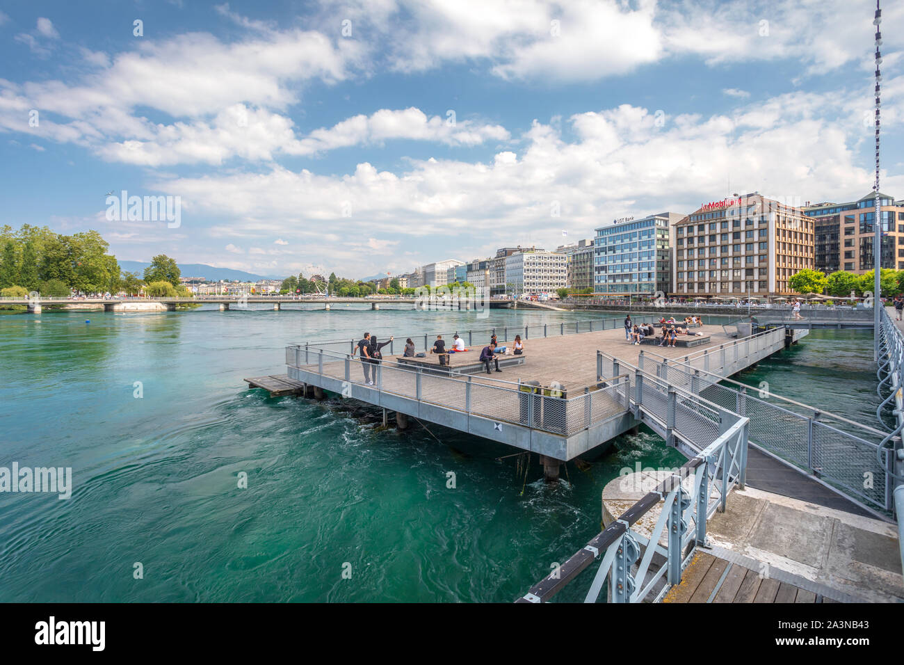 Pedestrian platform hi-res stock photography and images - Alamy