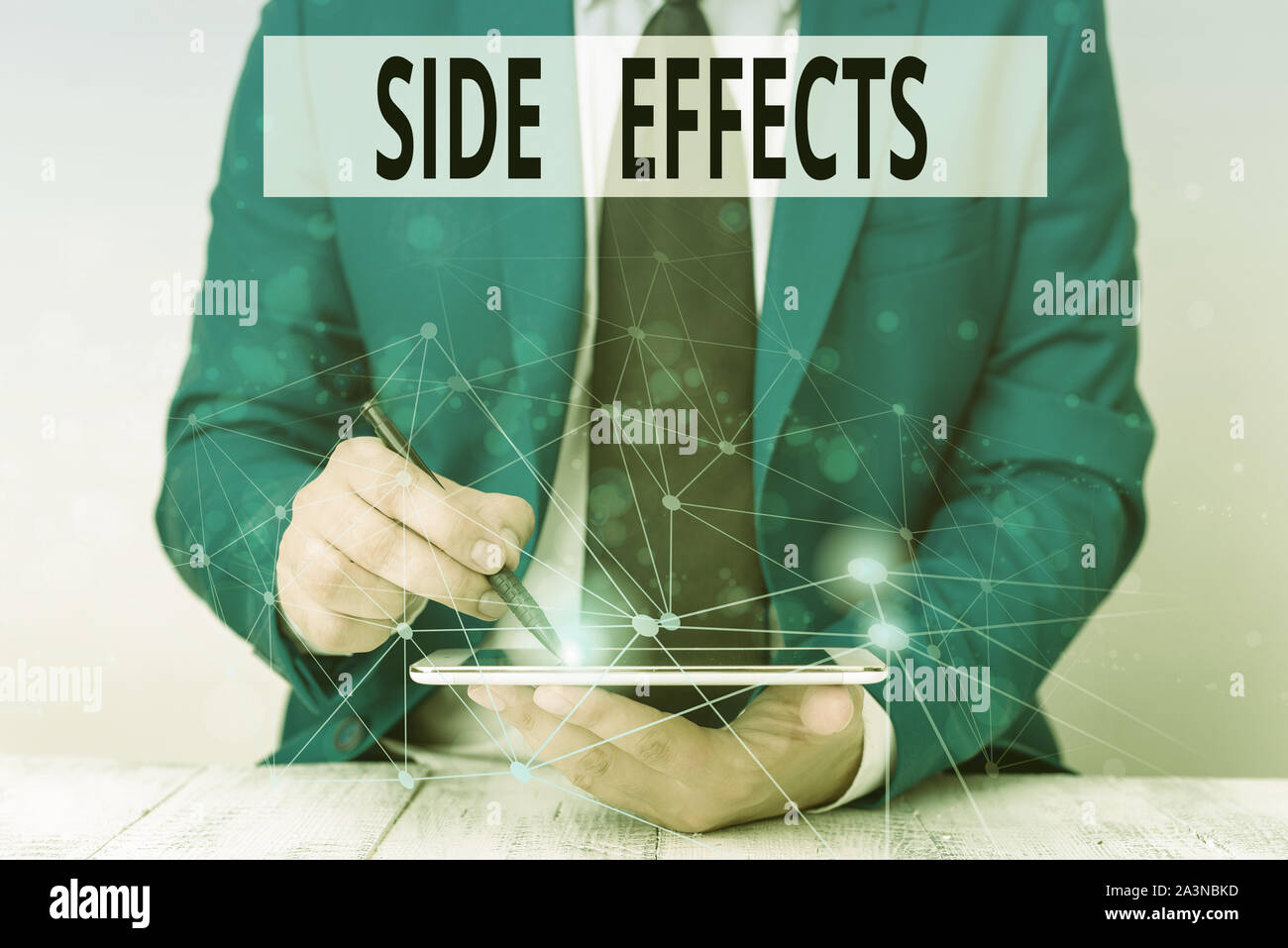 Text sign showing Side Effects. Business photo showcasing secondary ...
