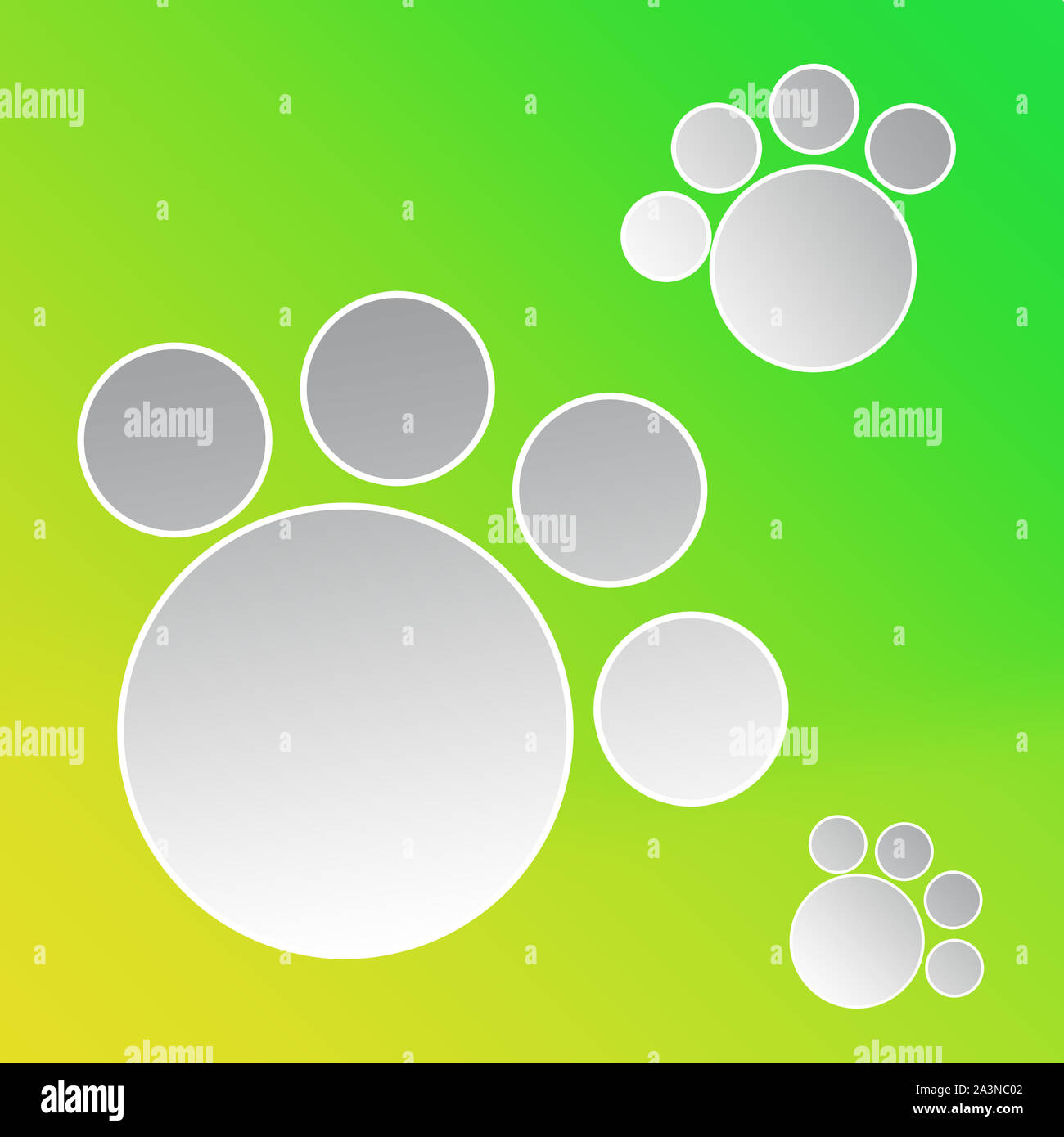 Cover design template with abstract paws with empty space for text ...