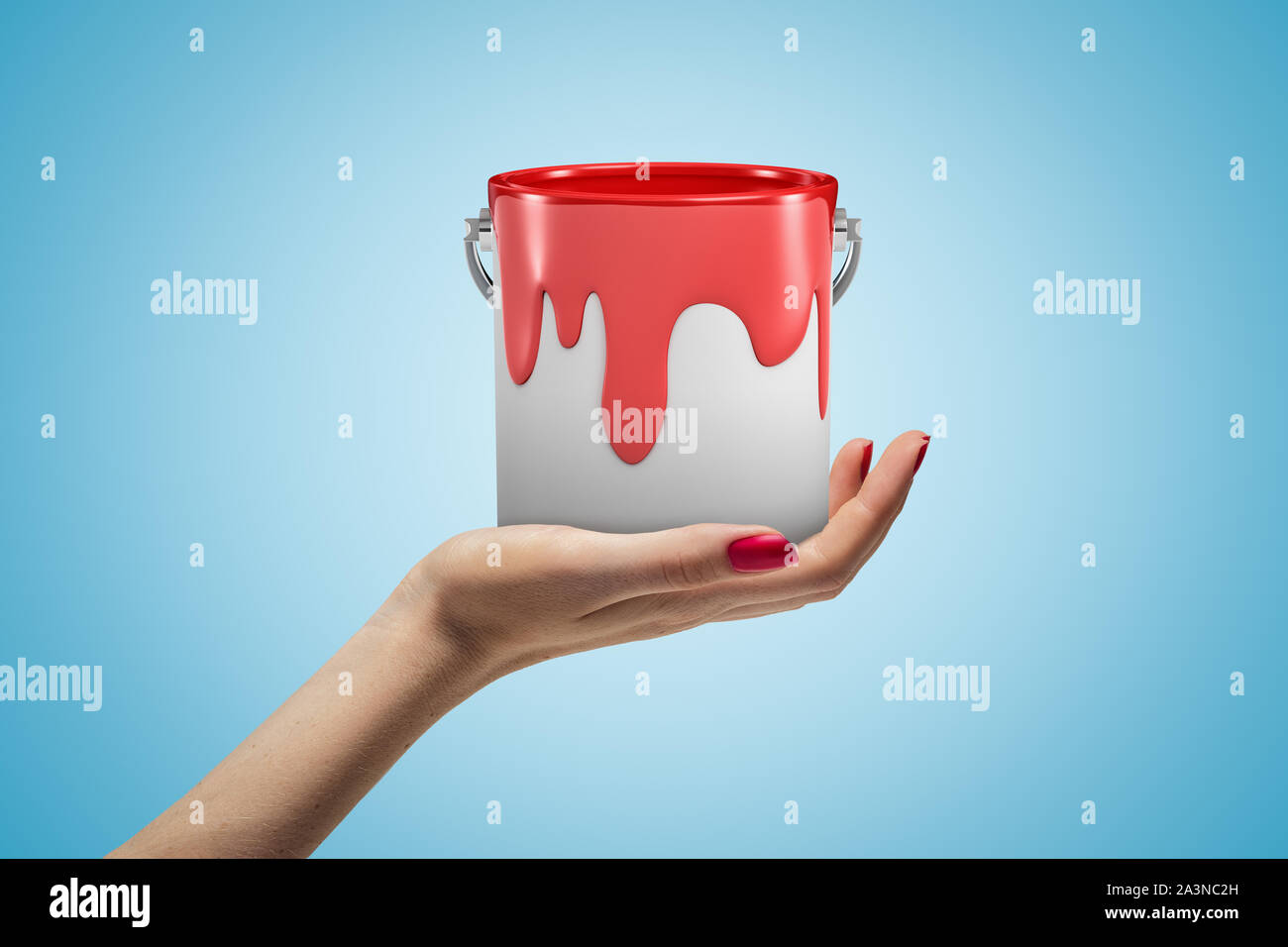 Mixing blue and red paint hi-res stock photography and images - Alamy