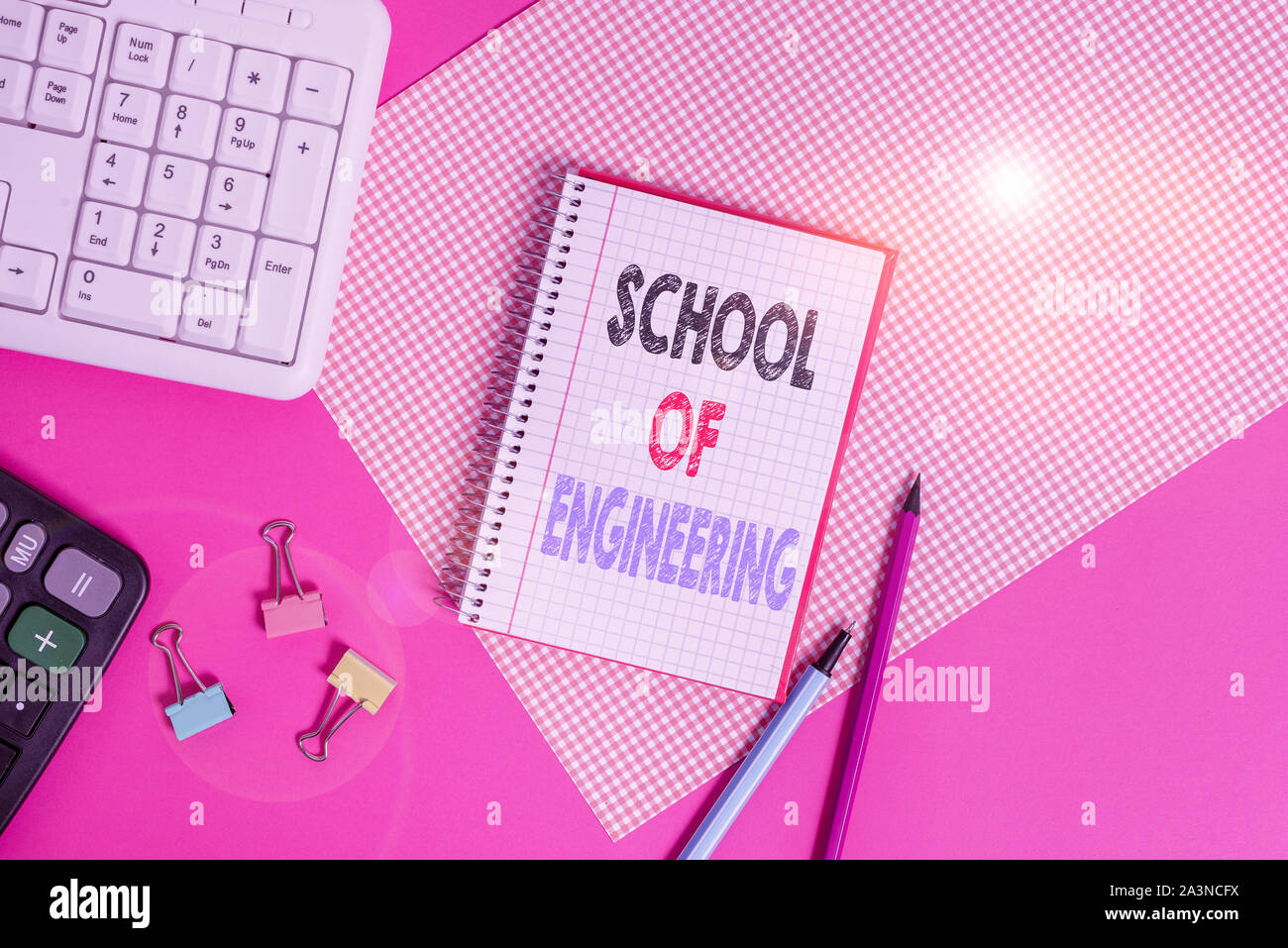 Text sign showing School Of Engineering. Business photo showcasing ...