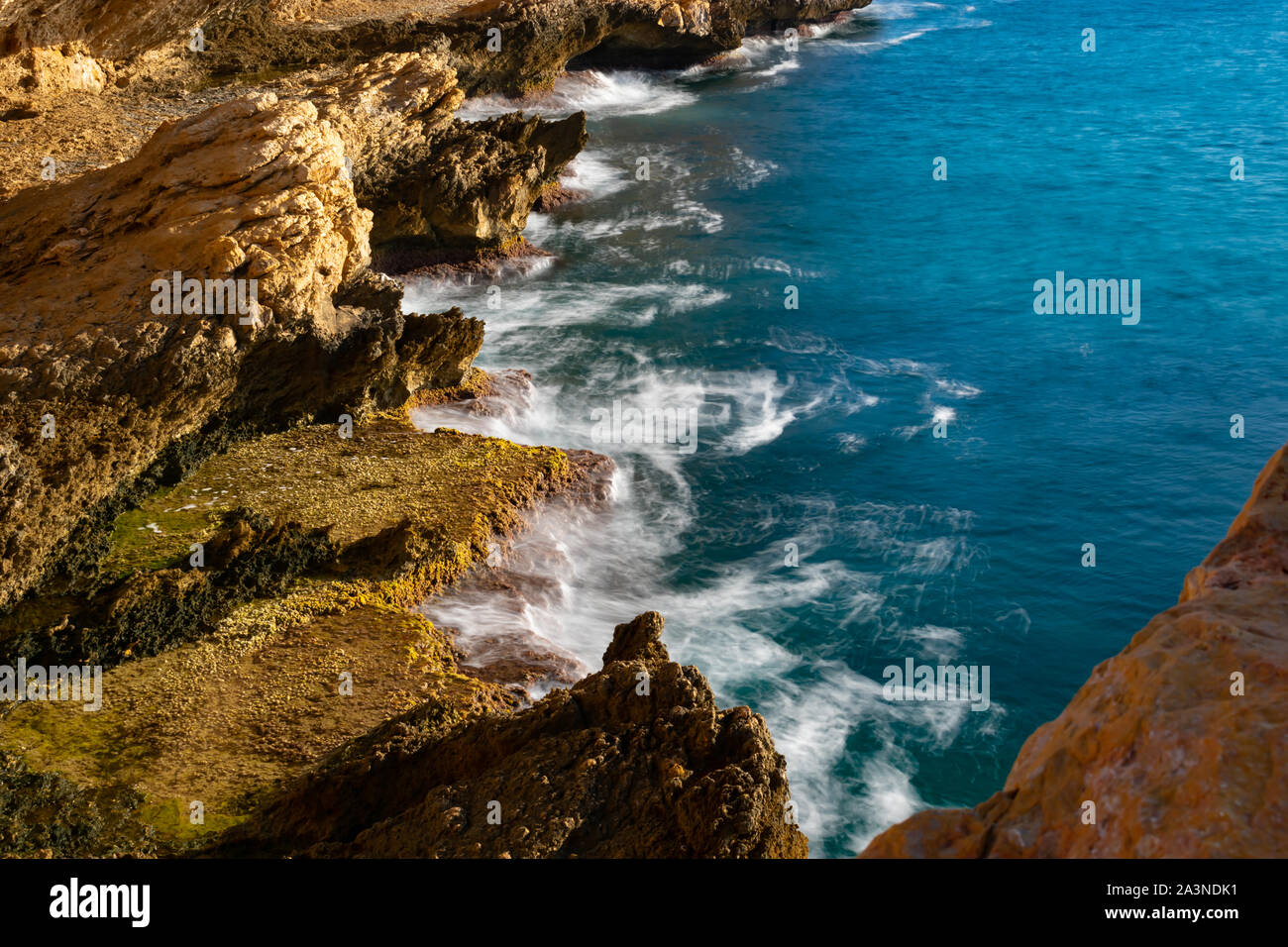 Cliffs in Benidorm Stock Photo - Alamy
