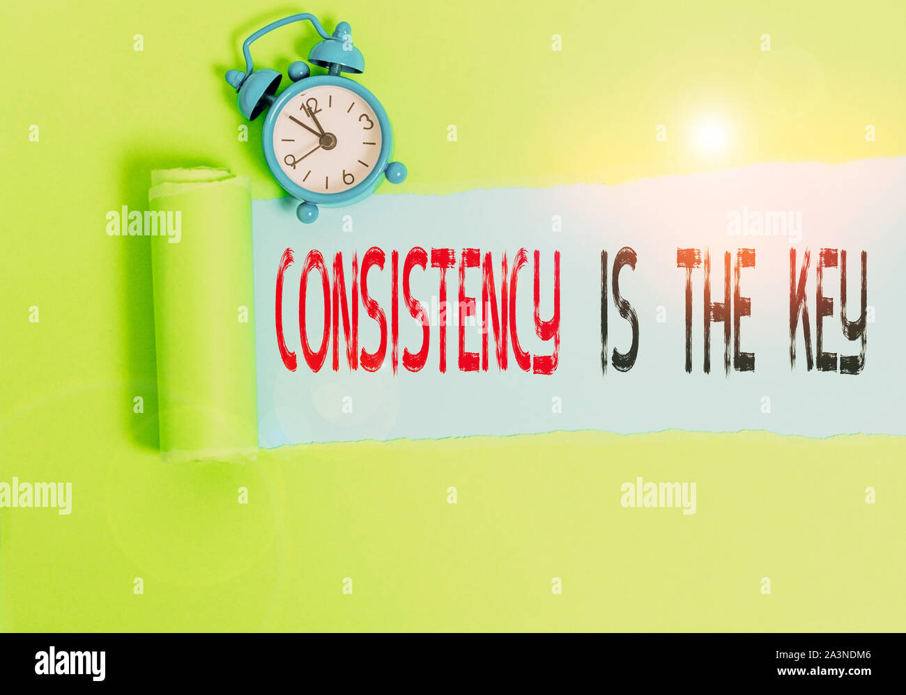 Conceptual hand writing showing Consistency Is The Key. Concept meaning ...