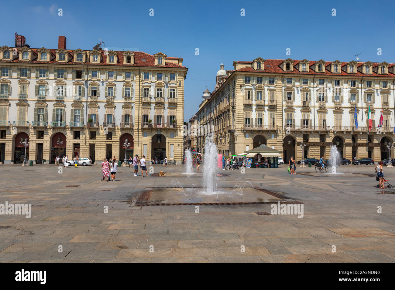 Piazza Castello, Turin Stock Photo - Alamy