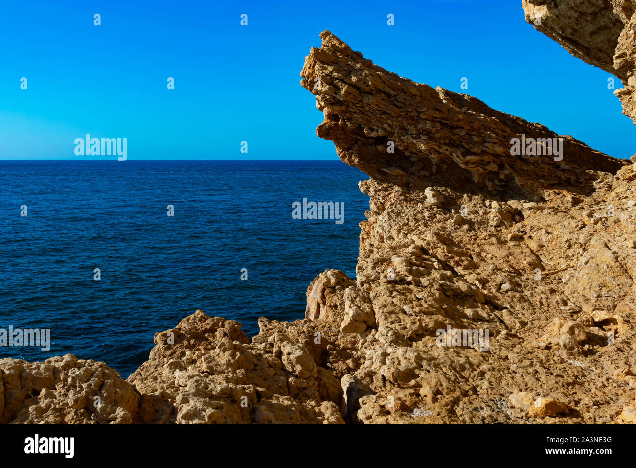 Cliffs in Benidorm Stock Photo - Alamy