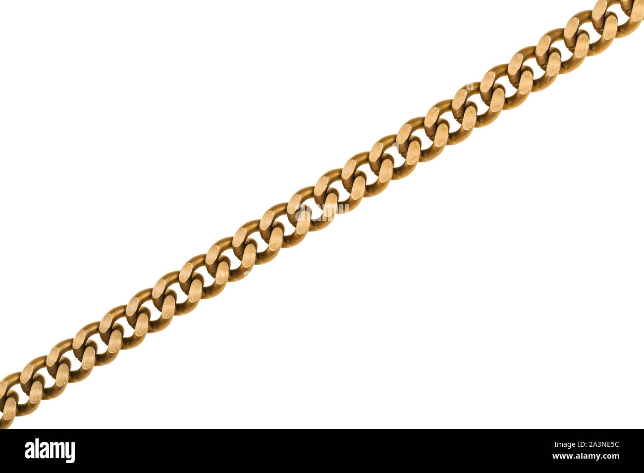 straight yellow chain isolated on white background Stock Photo - Alamy