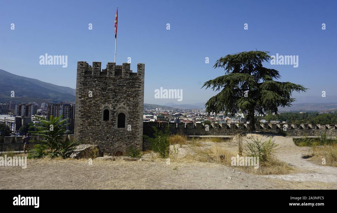 historical fortress of skopje in macedonia in autumn Stock Photo - Alamy