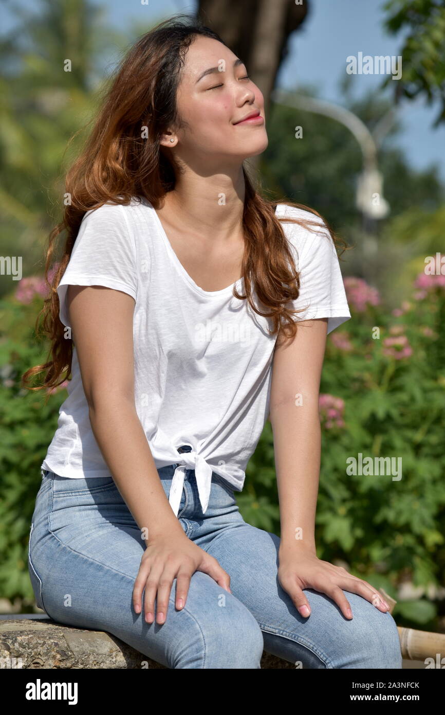 Contemplative Diverse Person Stock Photo - Alamy