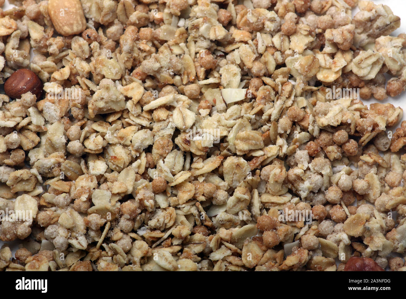 granola texture background flat lay Stock Photo - Alamy