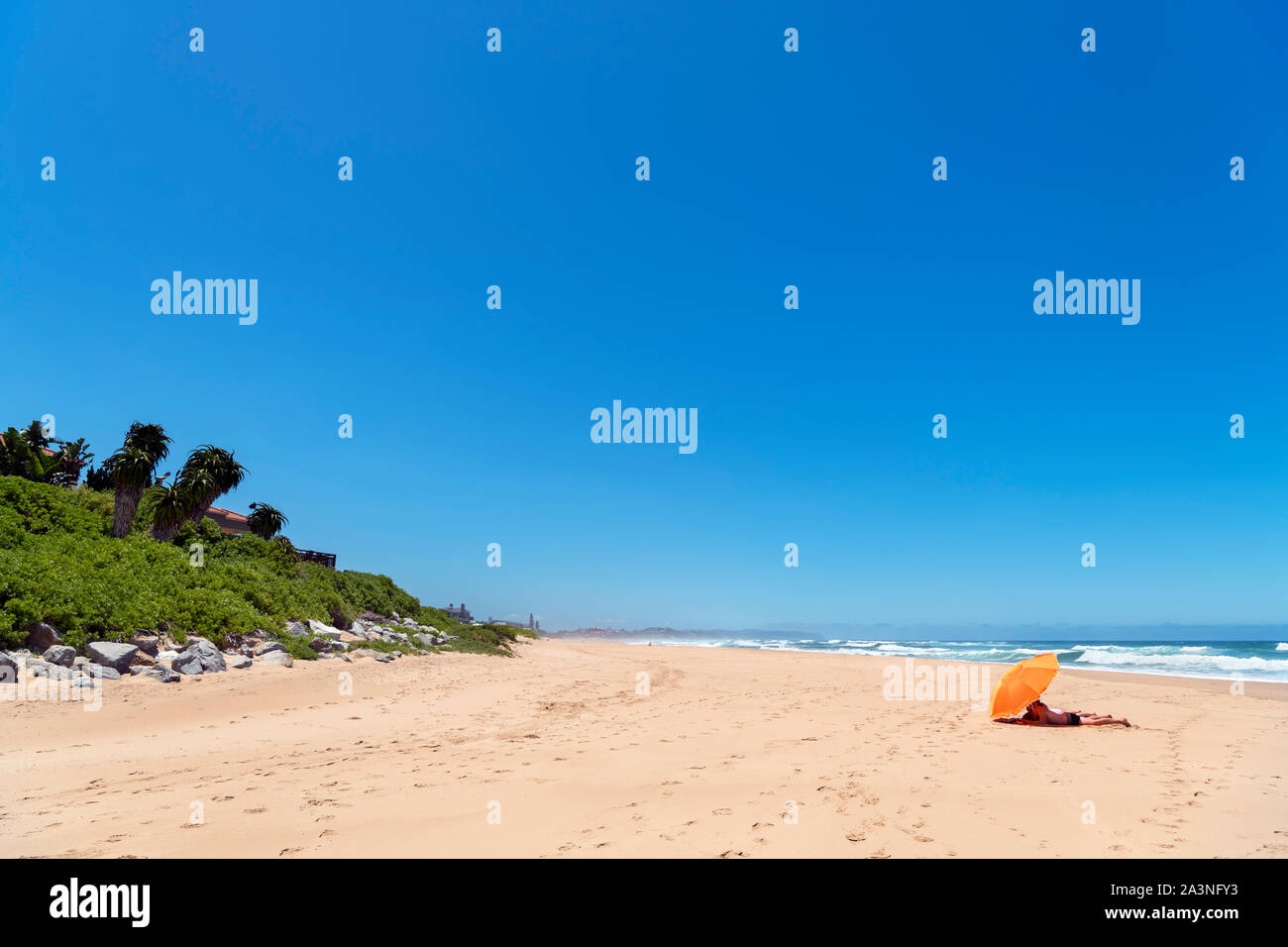The beach at Wilderness, Garden Route, Western Cape, South Africa Stock ...