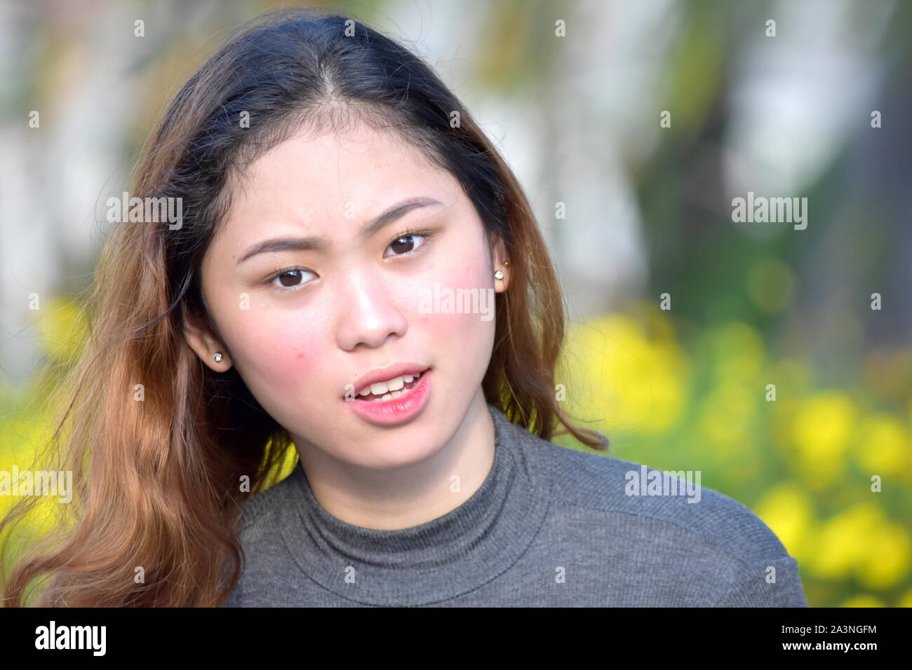 Female And Confusion Stock Photo - Alamy