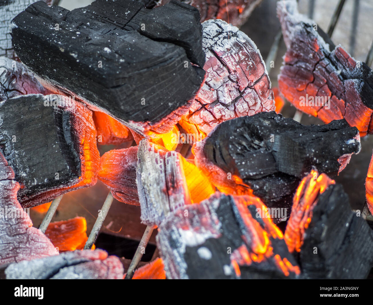 burning charcoal texture Stock Photo - Alamy