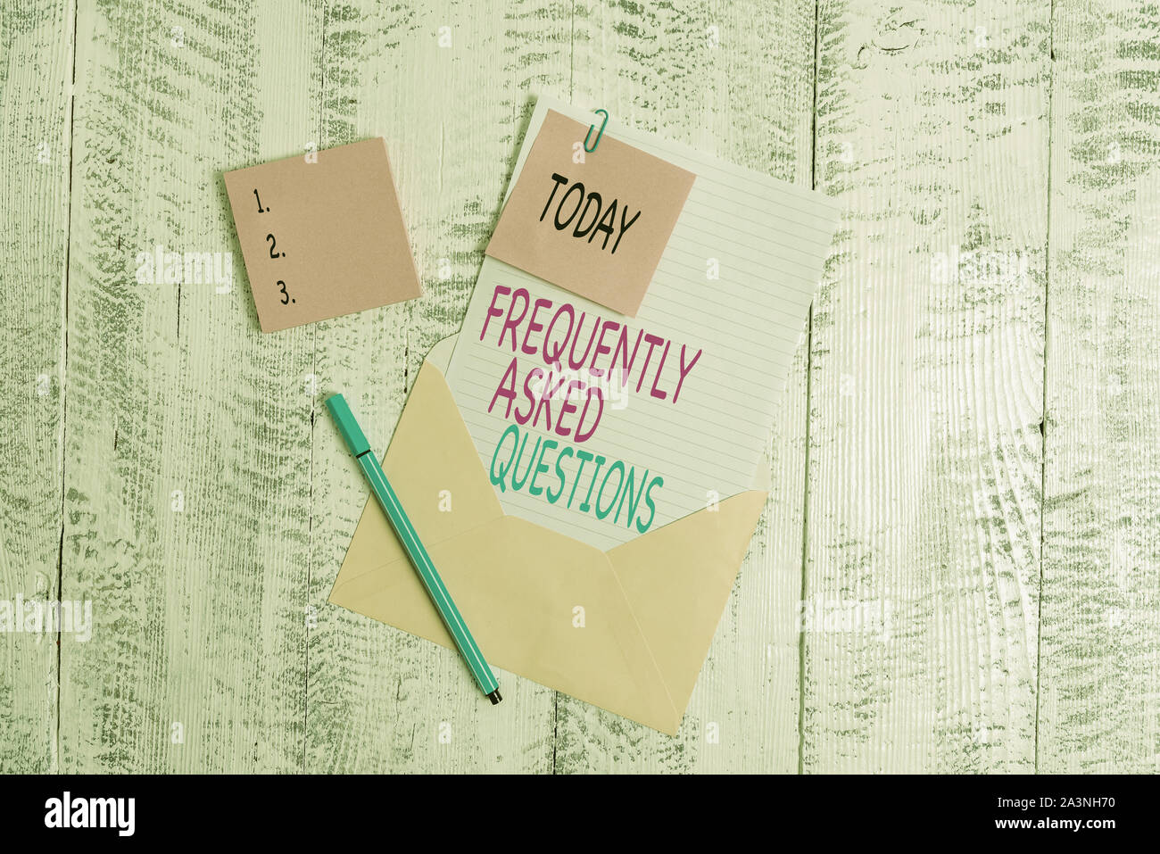 Conceptual hand writing showing Frequently Asked Questions. Concept ...