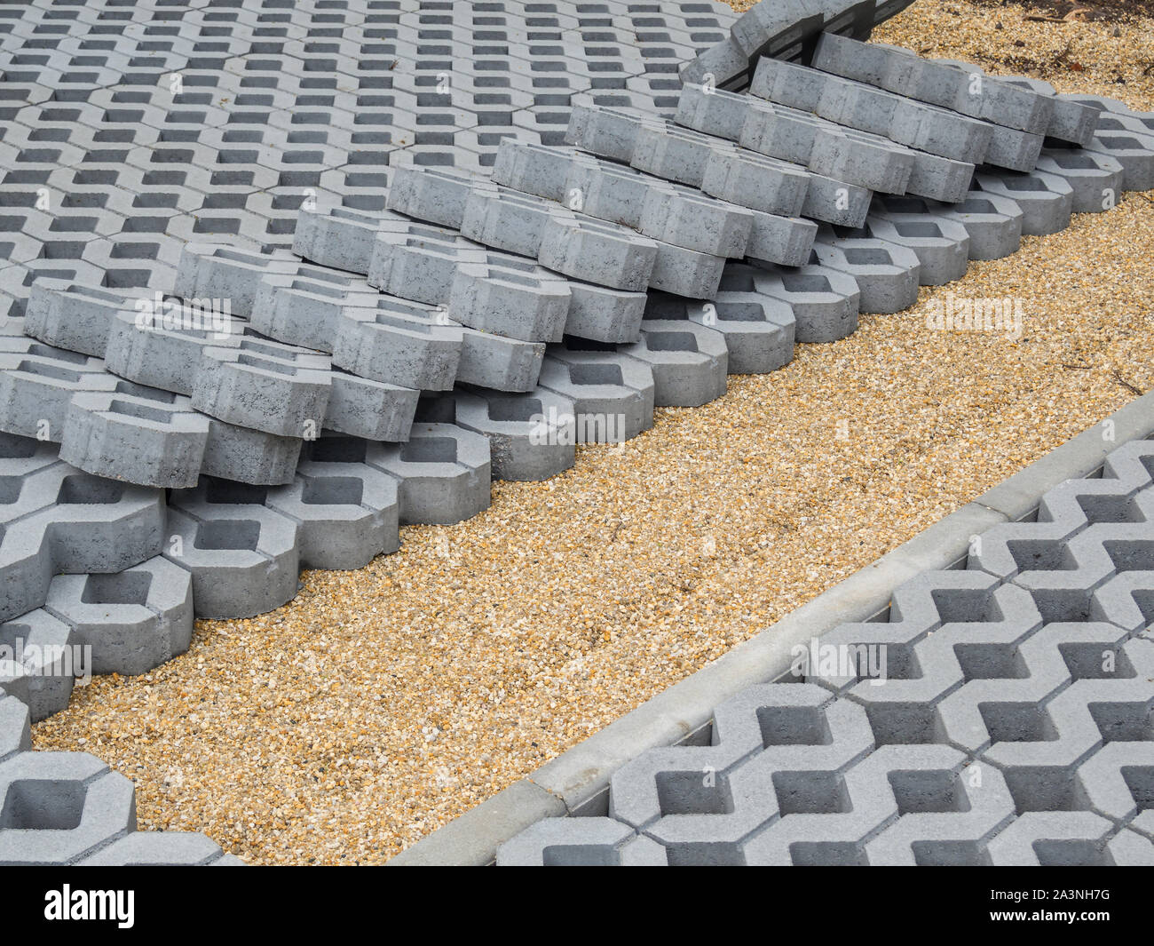 Stones in road construction Stock Photo - Alamy