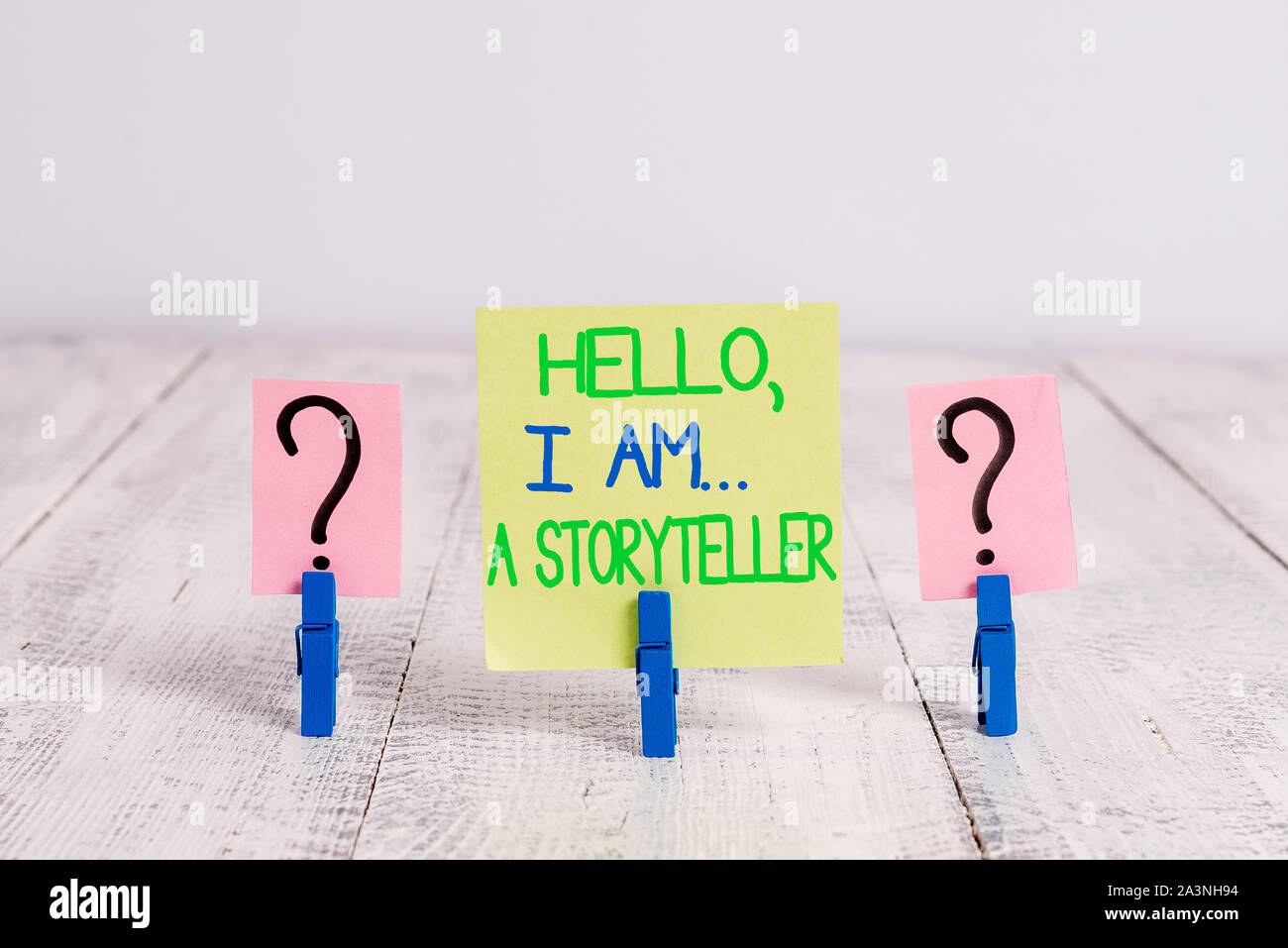 Conceptual hand writing showing Hello I Am A Storyteller. Concept ...