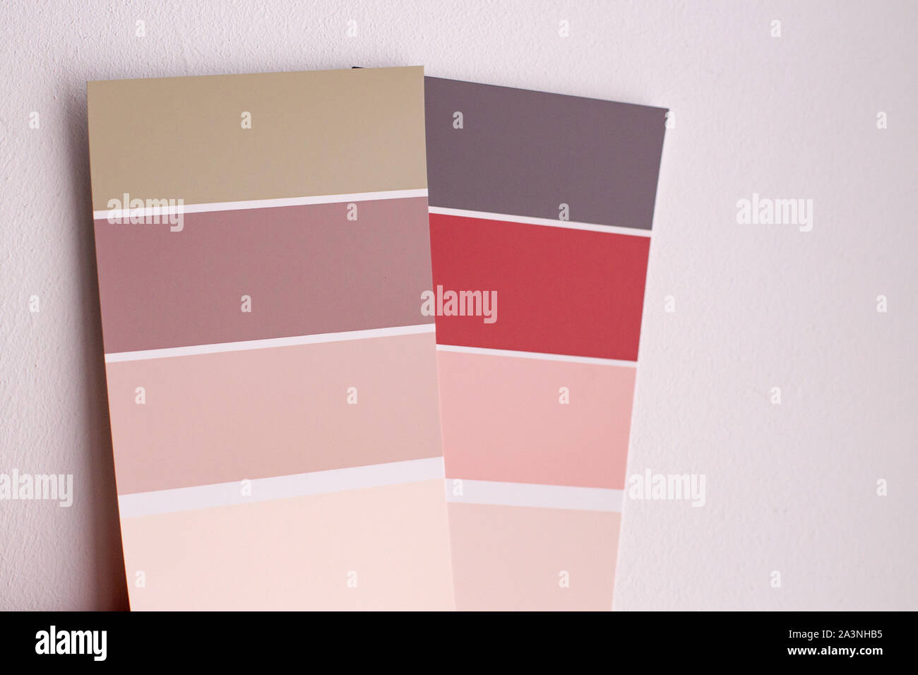 Color palette with various samples. Light background. Paint selection ...
