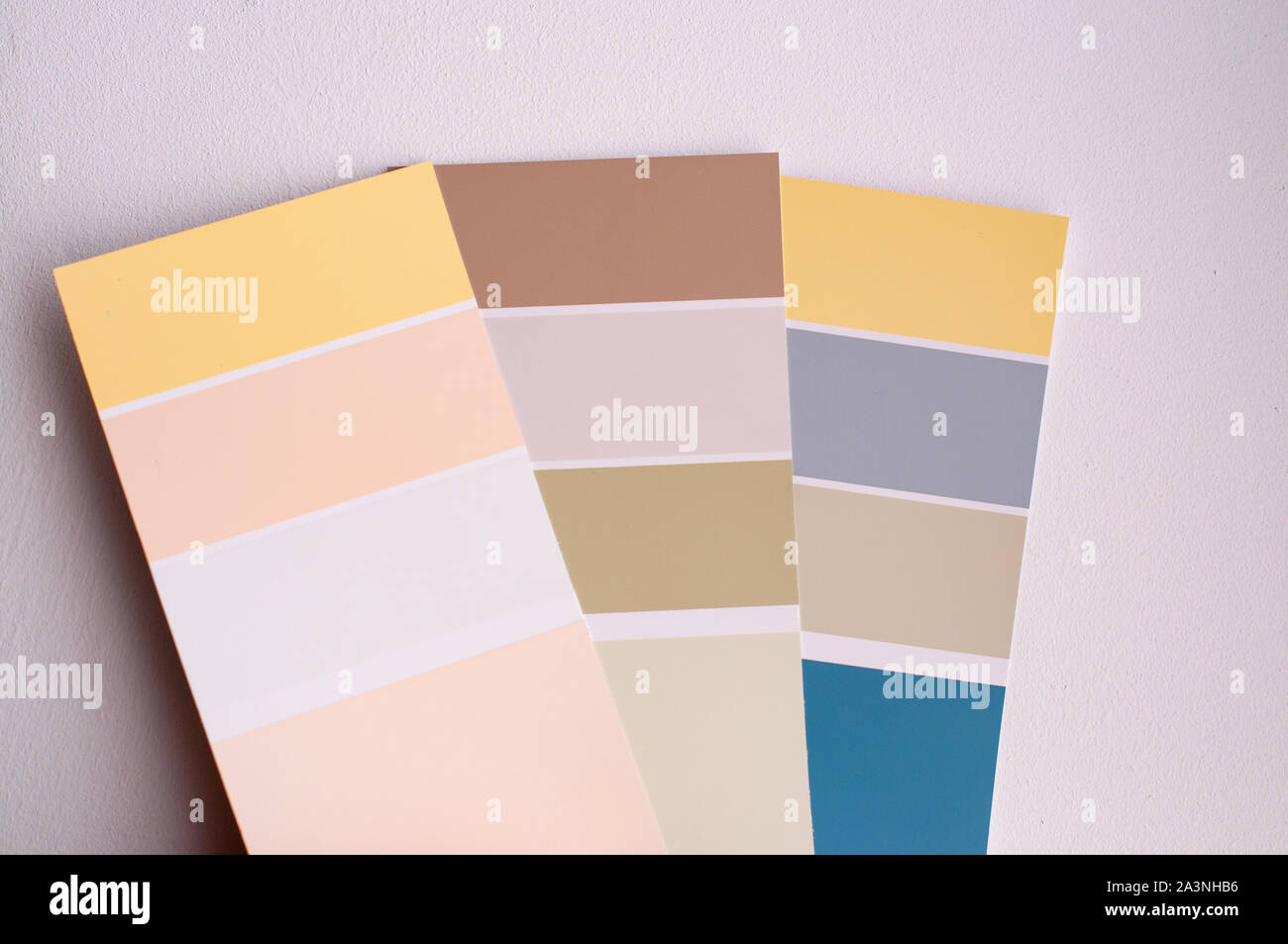 Color palette with various samples. Light background. Paint selection ...