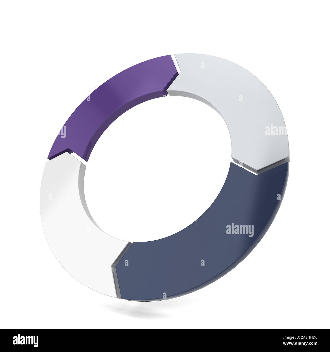 Circle arrow. 3d illustration isolated on white background Stock Photo ...