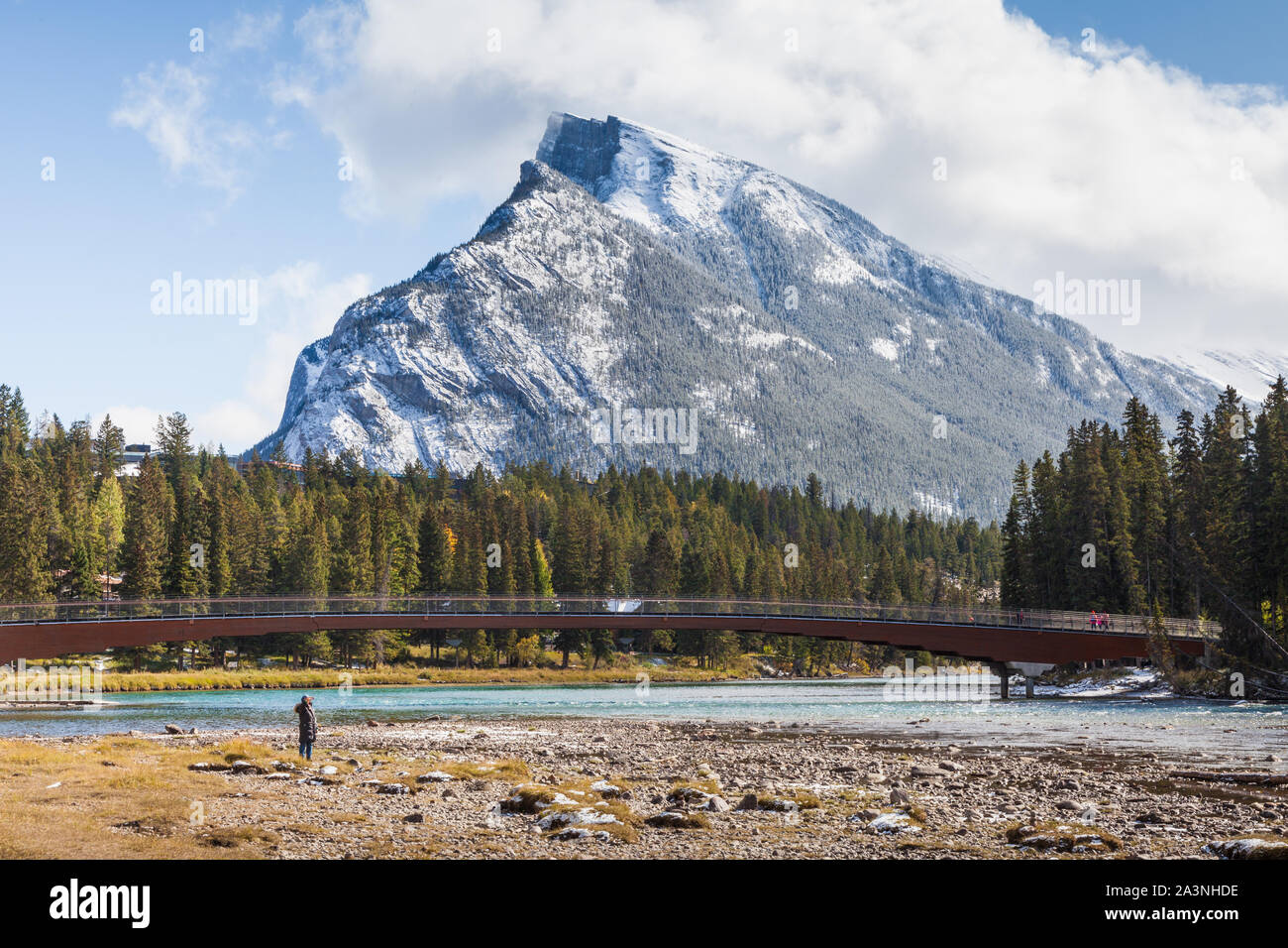 Bow river bridge banff alberta hi-res stock photography and images - Alamy