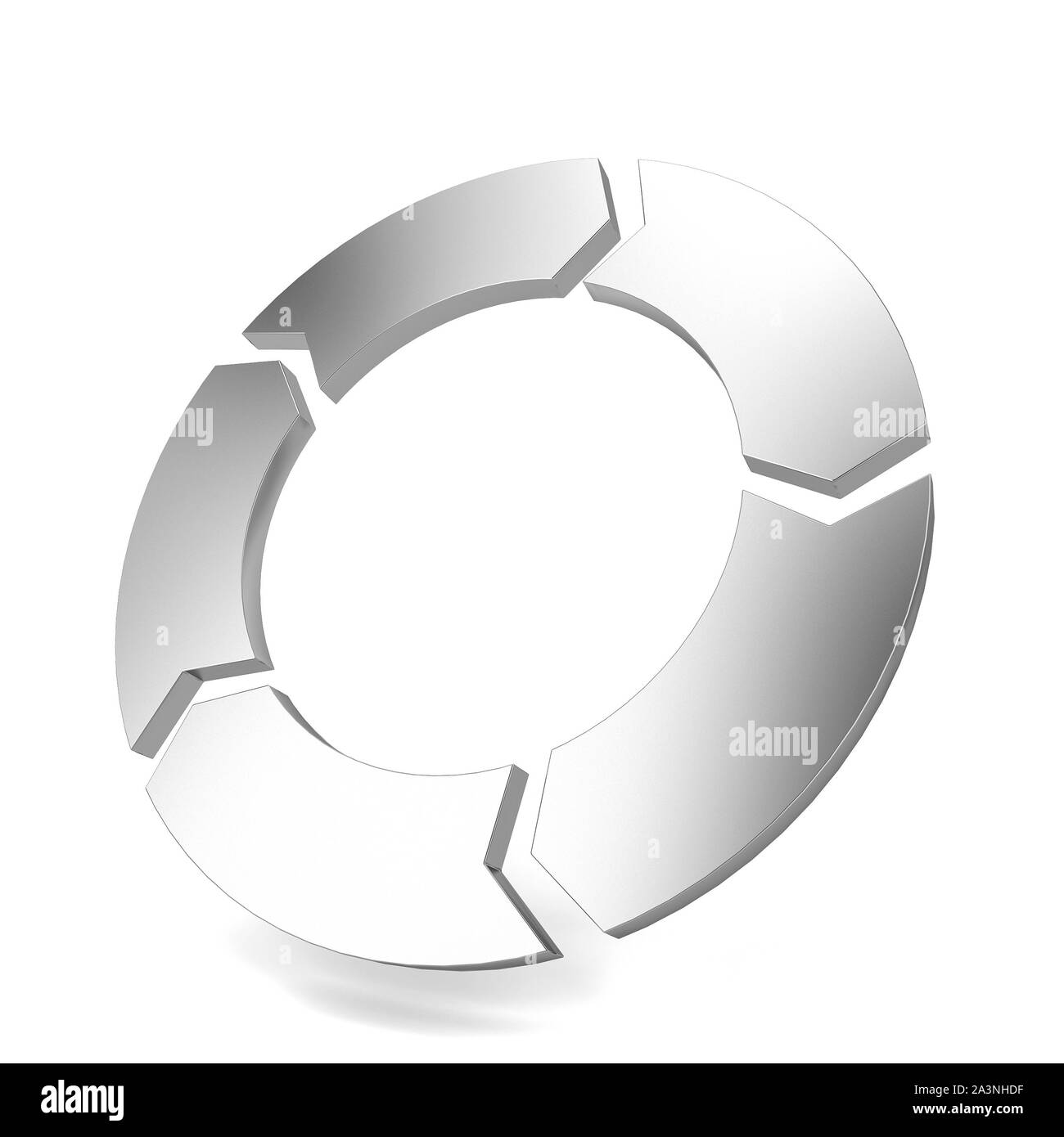 Circle arrow. 3d illustration isolated on white background Stock Photo ...