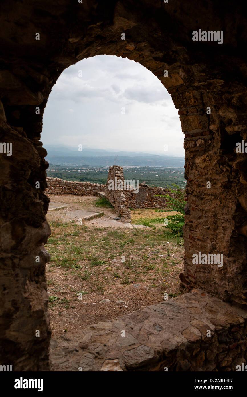 An old deteriorating stone and brick structure in the countryside Stock ...