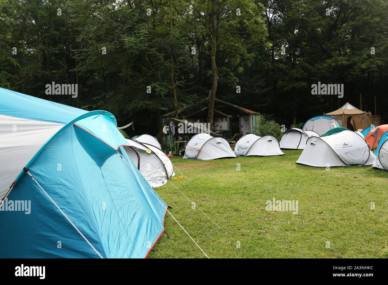 Campground scene campsite tents hi-res stock photography and images - Alamy