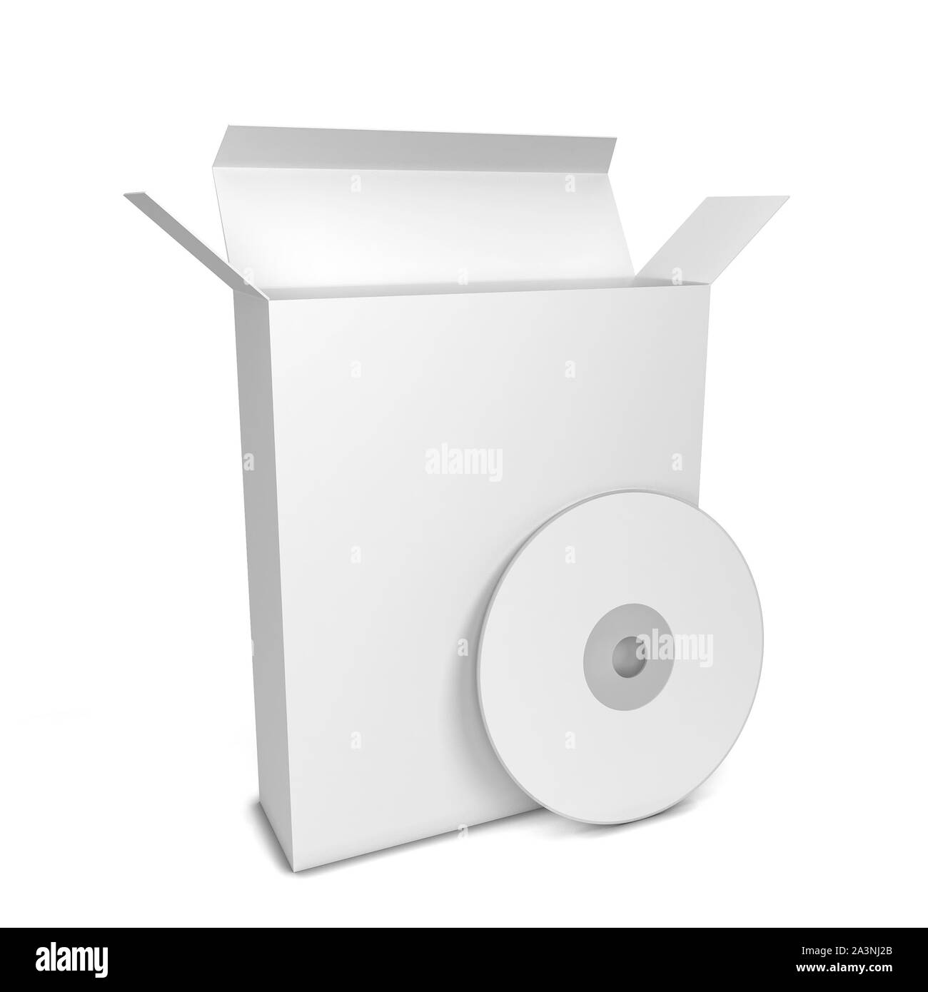 Software package. 3d illustration isolated on white background Stock ...