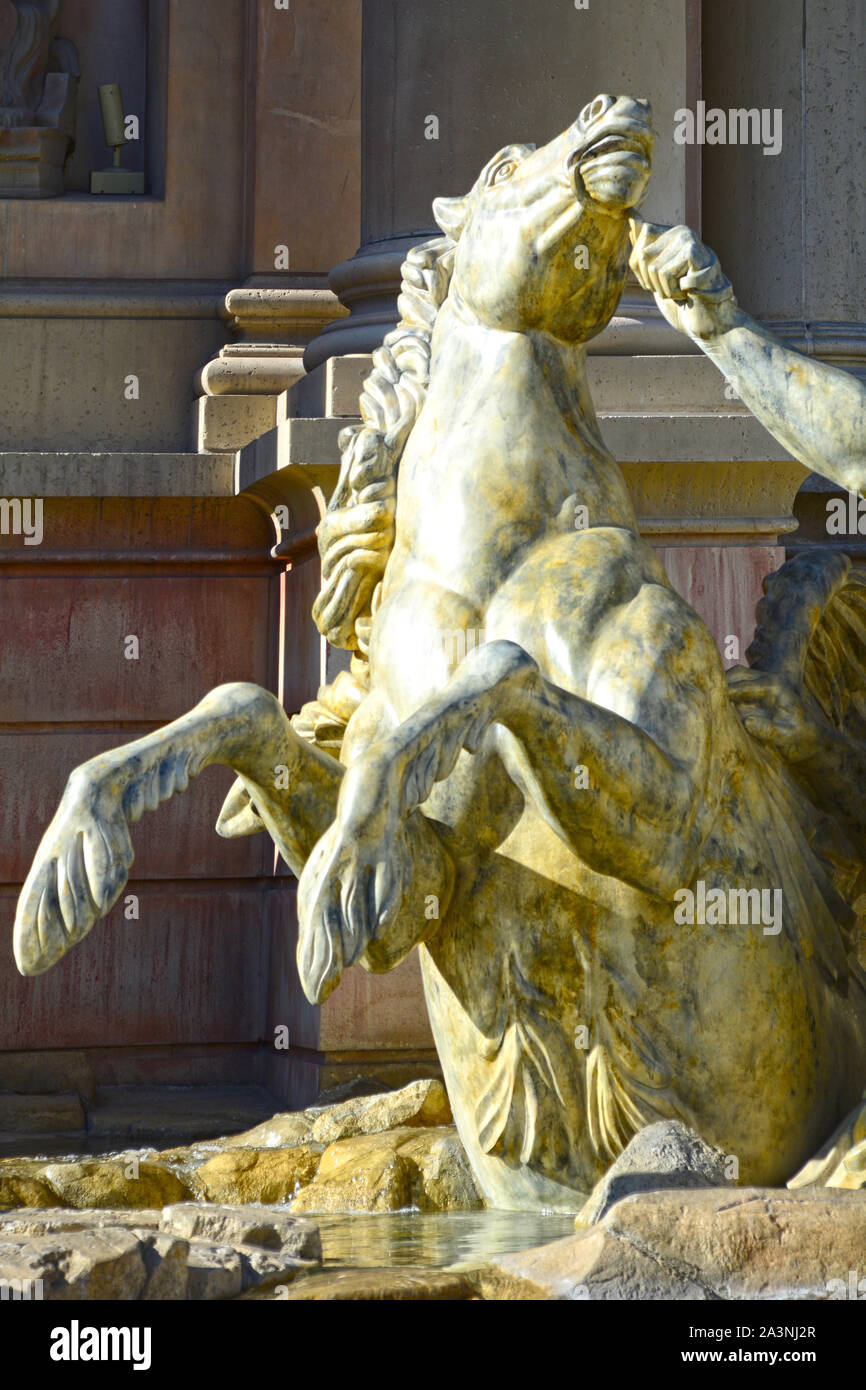The trevi fountain at the forum shops at caesars hi-res stock ...