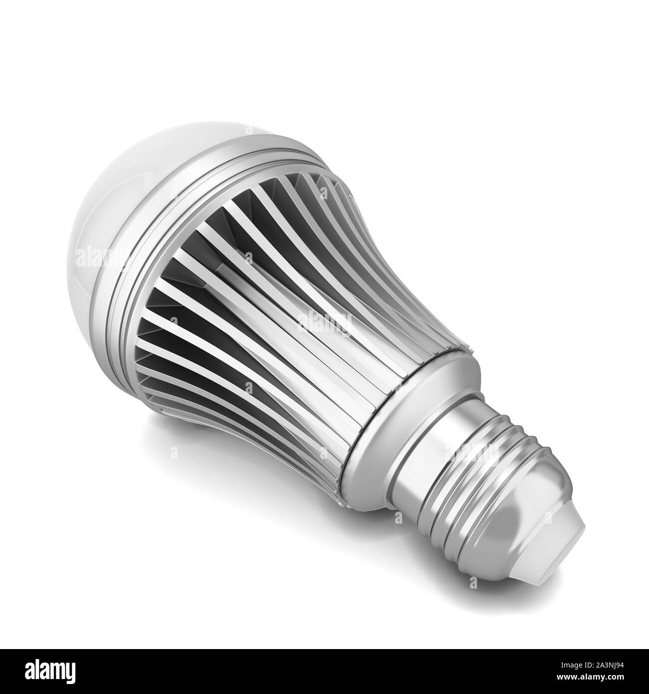 Led bulb. 3d illustration isolated on white background Stock Photo - Alamy