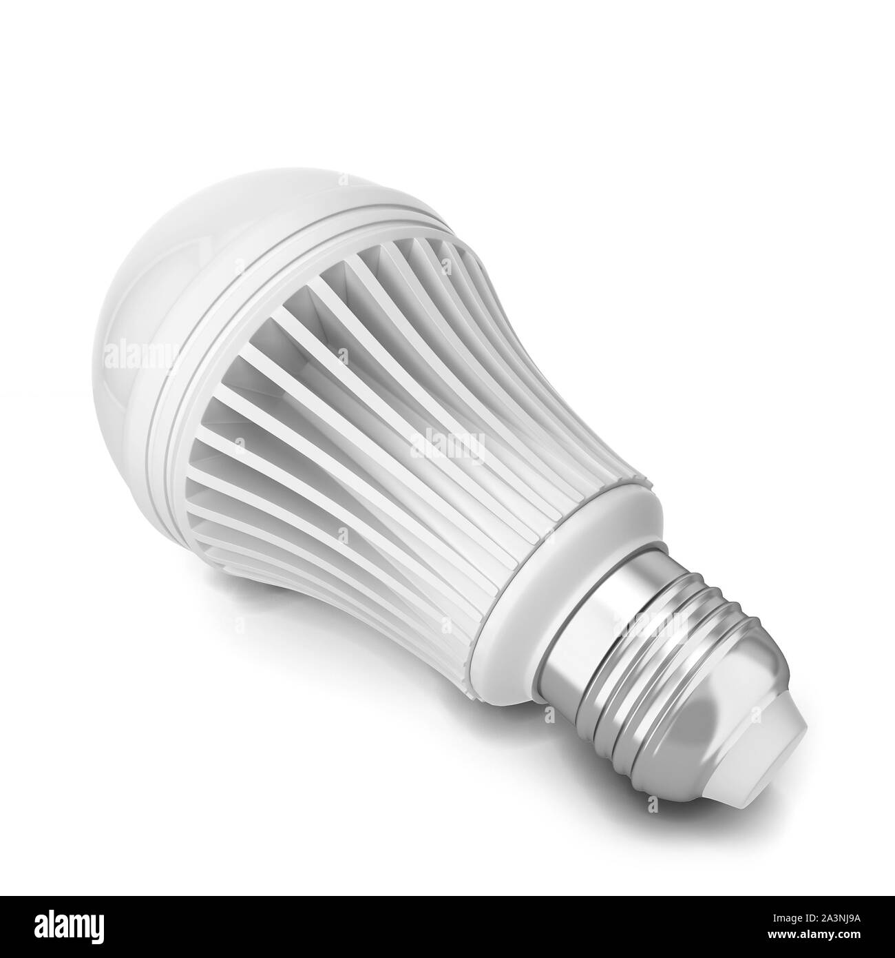 Led bulb. 3d illustration isolated on white background Stock Photo - Alamy