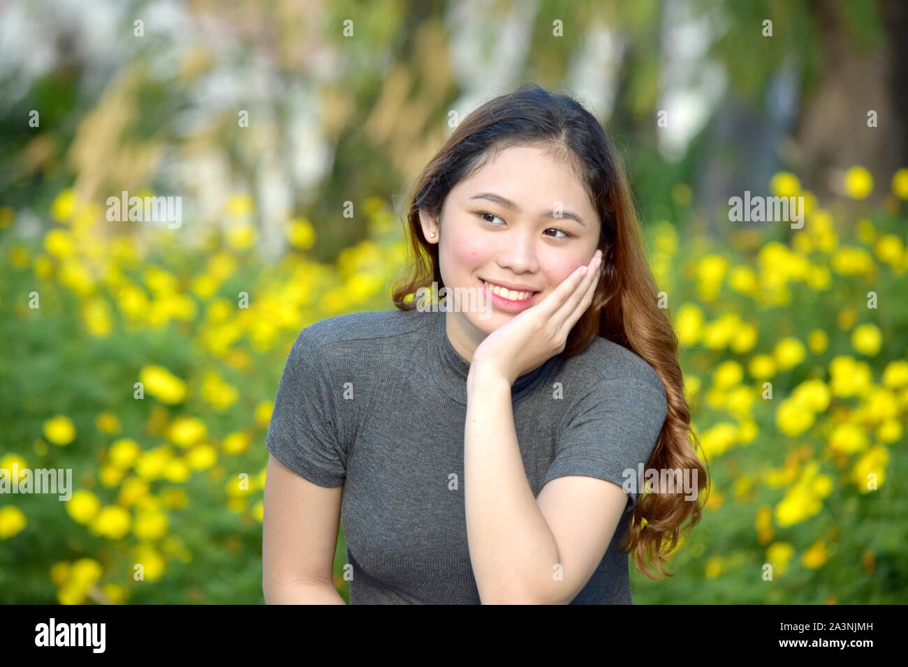 Lady thoughtful hi-res stock photography and images - Alamy