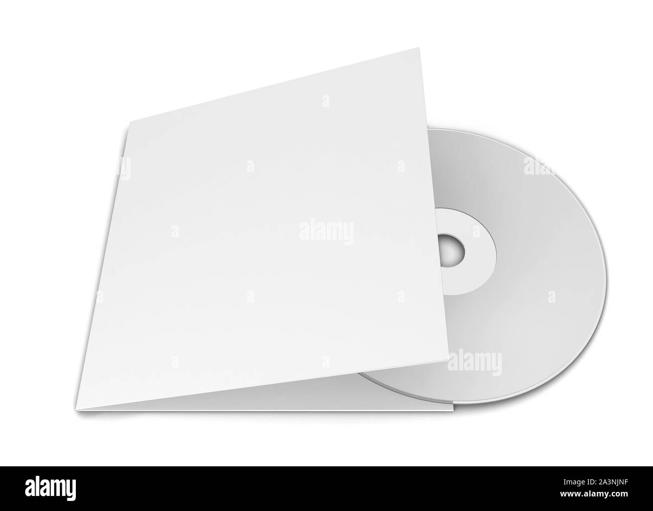 Blank cd cover. 3d illustration isolated on white background Stock ...