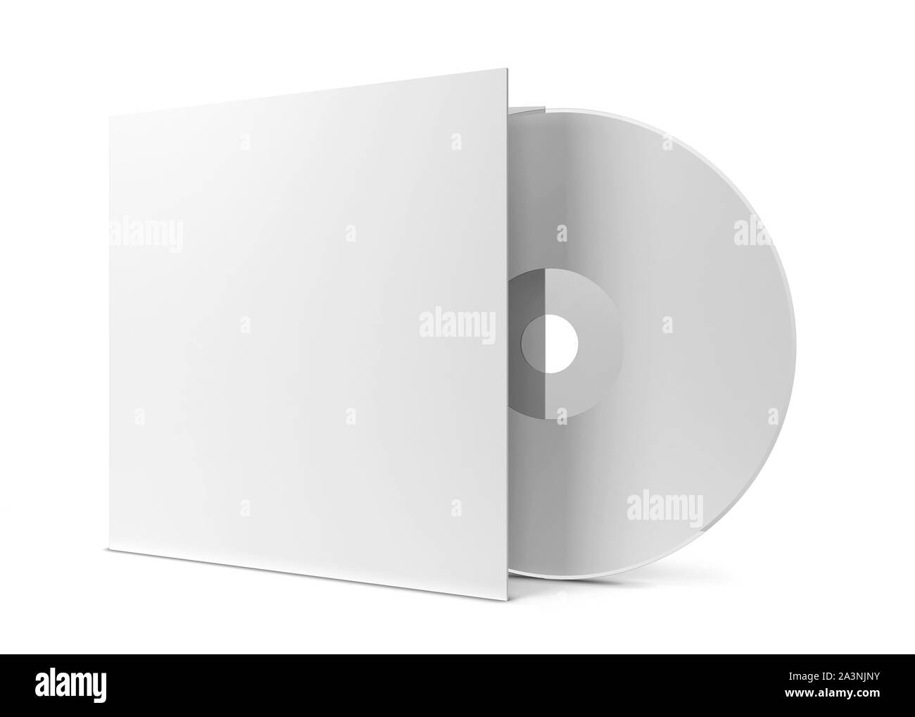 Blank cd cover. 3d illustration isolated on white background Stock ...