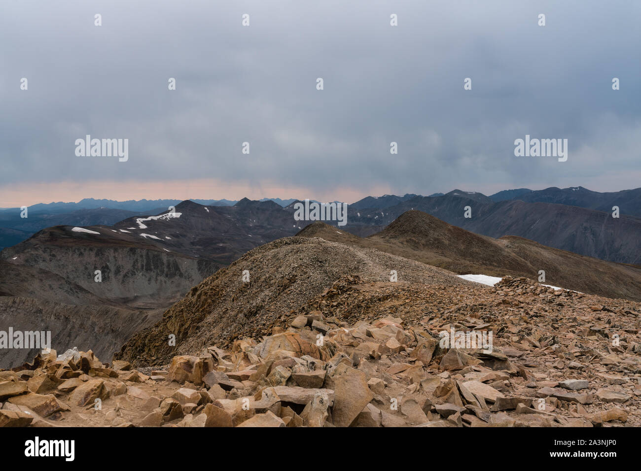 The view from the 14,000 ft summit in Colorado's Mosquito Range Stock ...