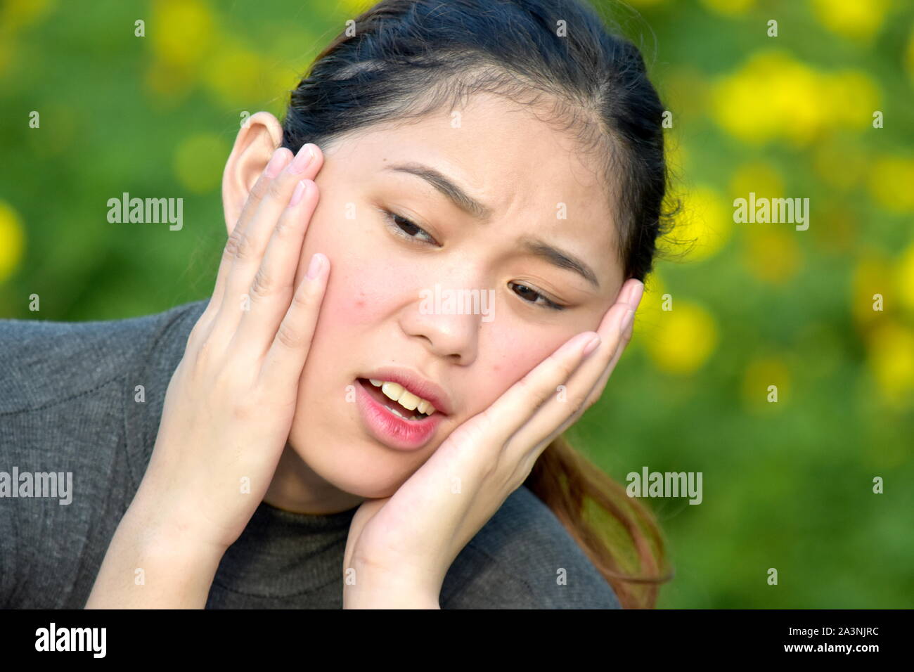 Startled Young Filipina Person Stock Photo - Alamy