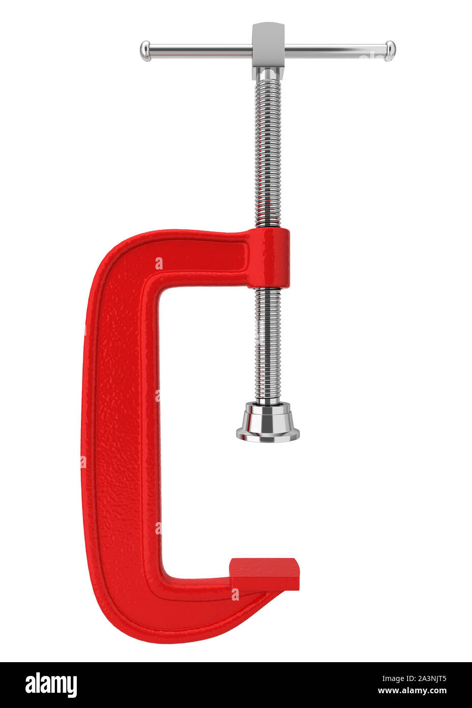 C clamp. 3d illustration isolated on white background Stock Photo - Alamy