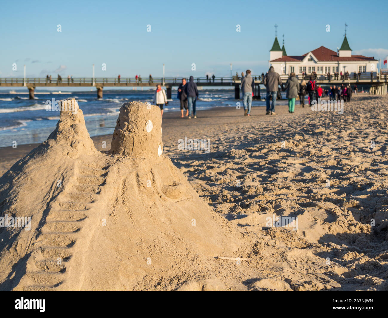 Pier in ahlbeck sunset hi-res stock photography and images - Alamy