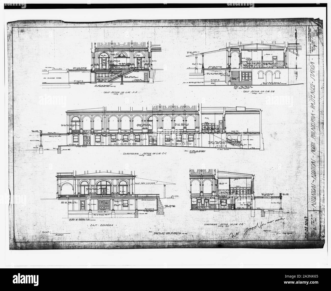 May 1913 drawing of alteration plans for Germantown Junction (North ...