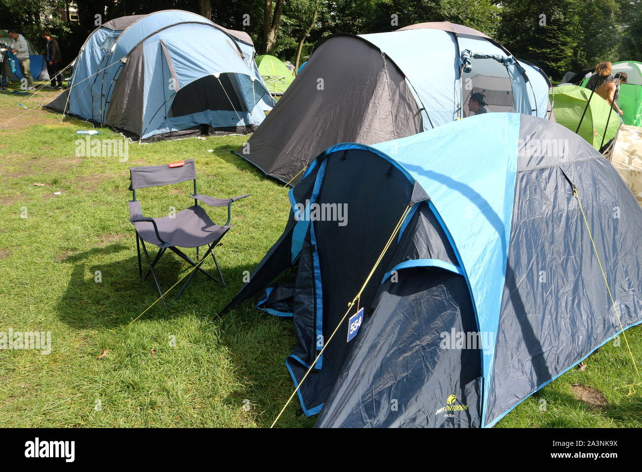 Campground scene campsite tents hi-res stock photography and images - Alamy