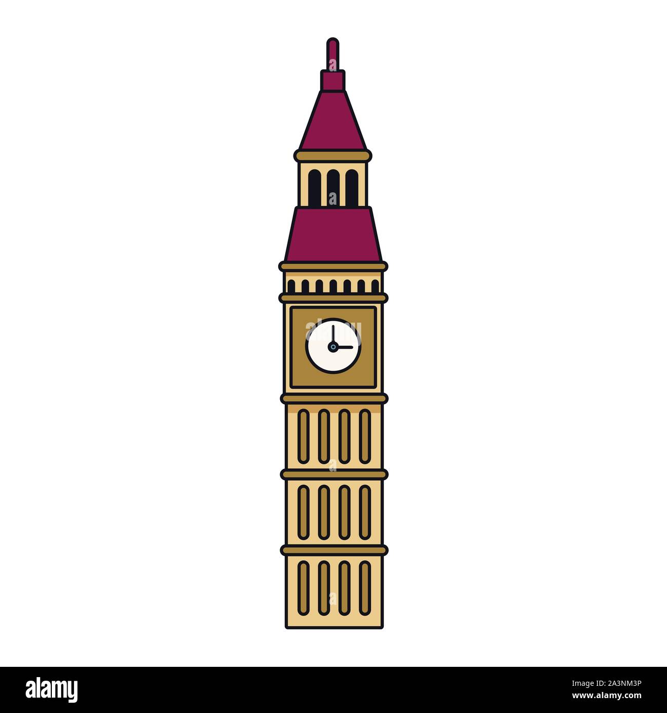 big ben icon image, flat design Stock Vector Image & Art - Alamy
