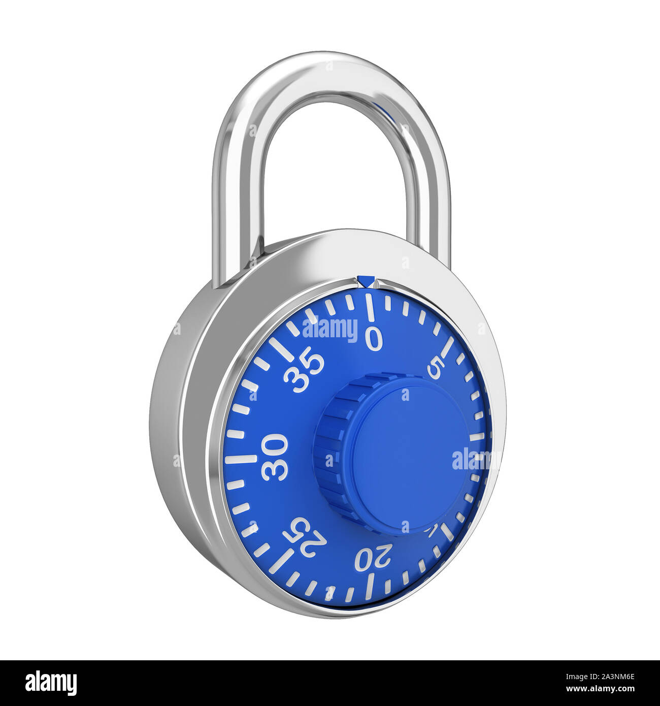 Steel lock. 3d illustration isolated on white background Stock Photo ...