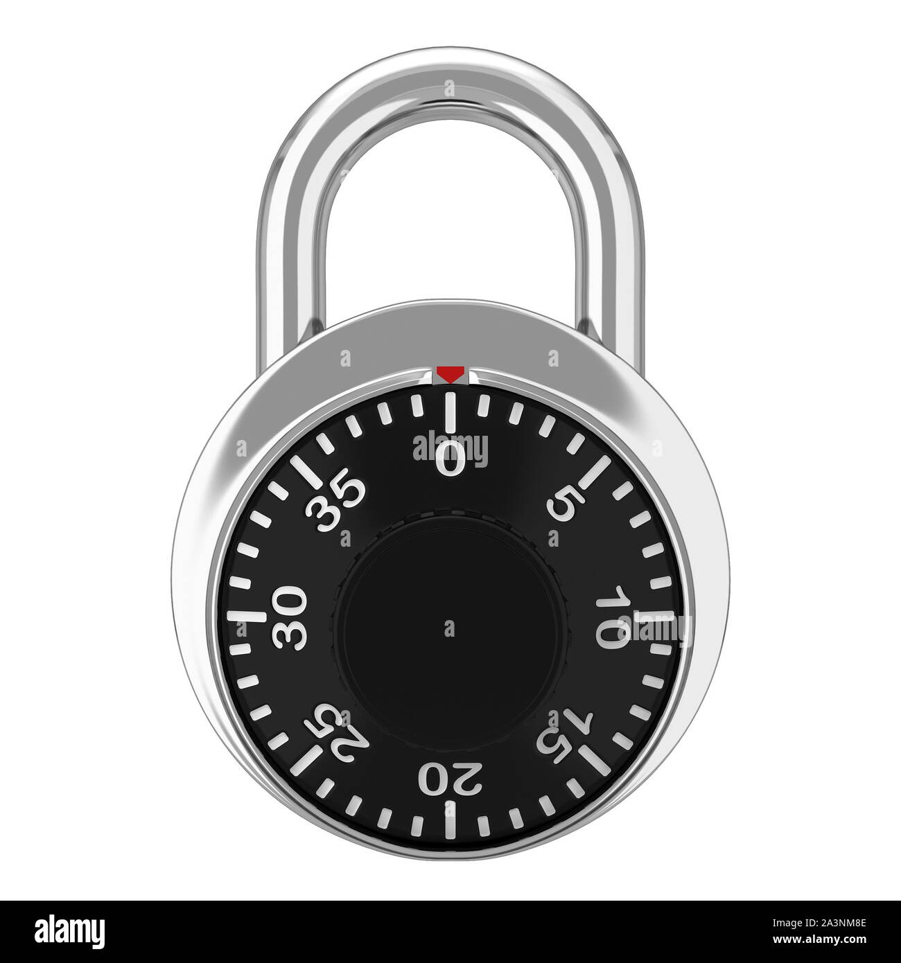 Steel lock. 3d illustration isolated on white background Stock Photo ...