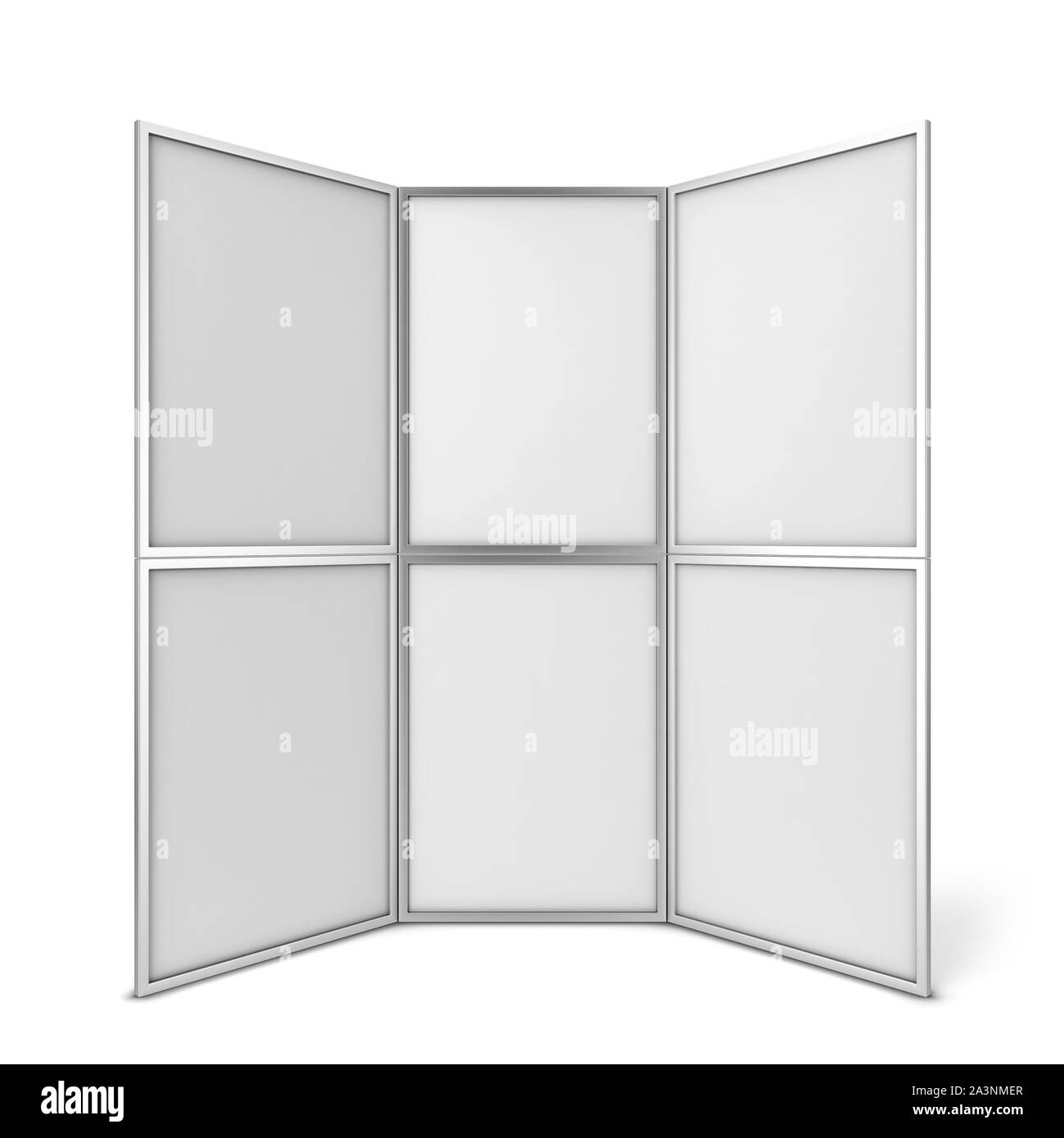 Blank panel display. 3d illustration isolated on white background Stock ...