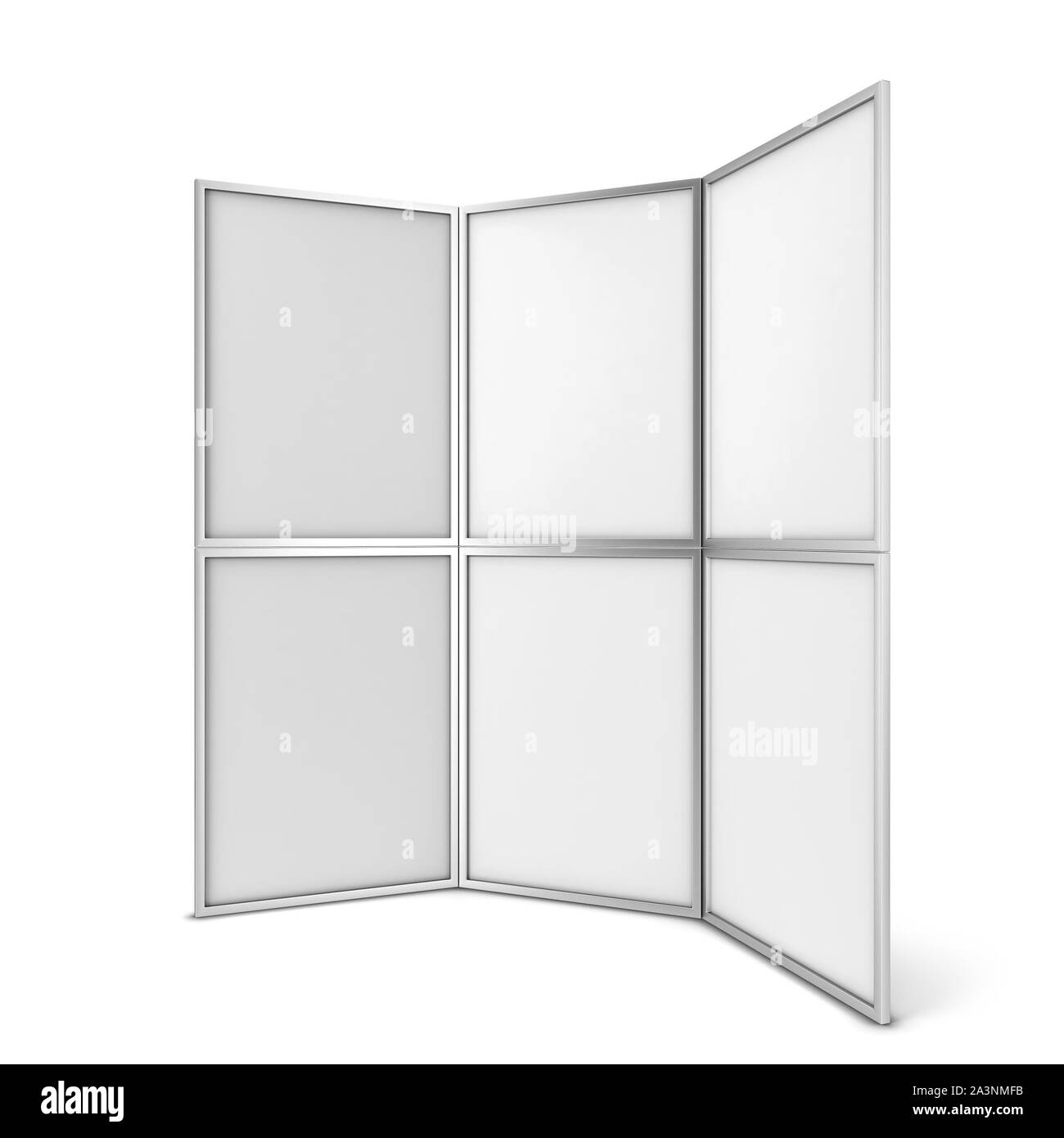 Blank panel display. 3d illustration isolated on white background Stock ...